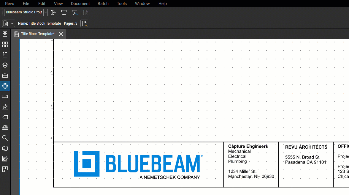 Skapa PDF-mallar | Bluebeams tekniska support