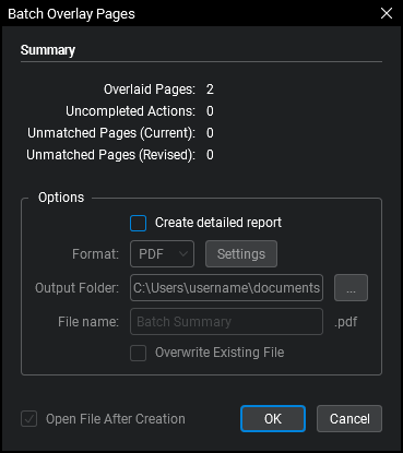 Batch overlay | Bluebeam Technical Support