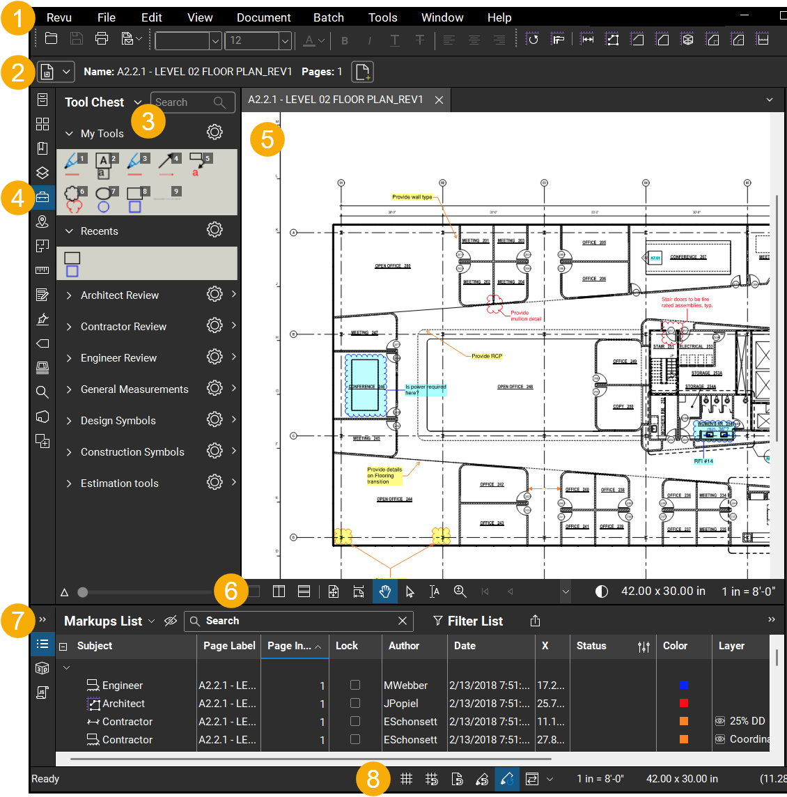 The Revu interface | Bluebeam Technical Support