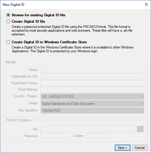 Creating a New Digital ID