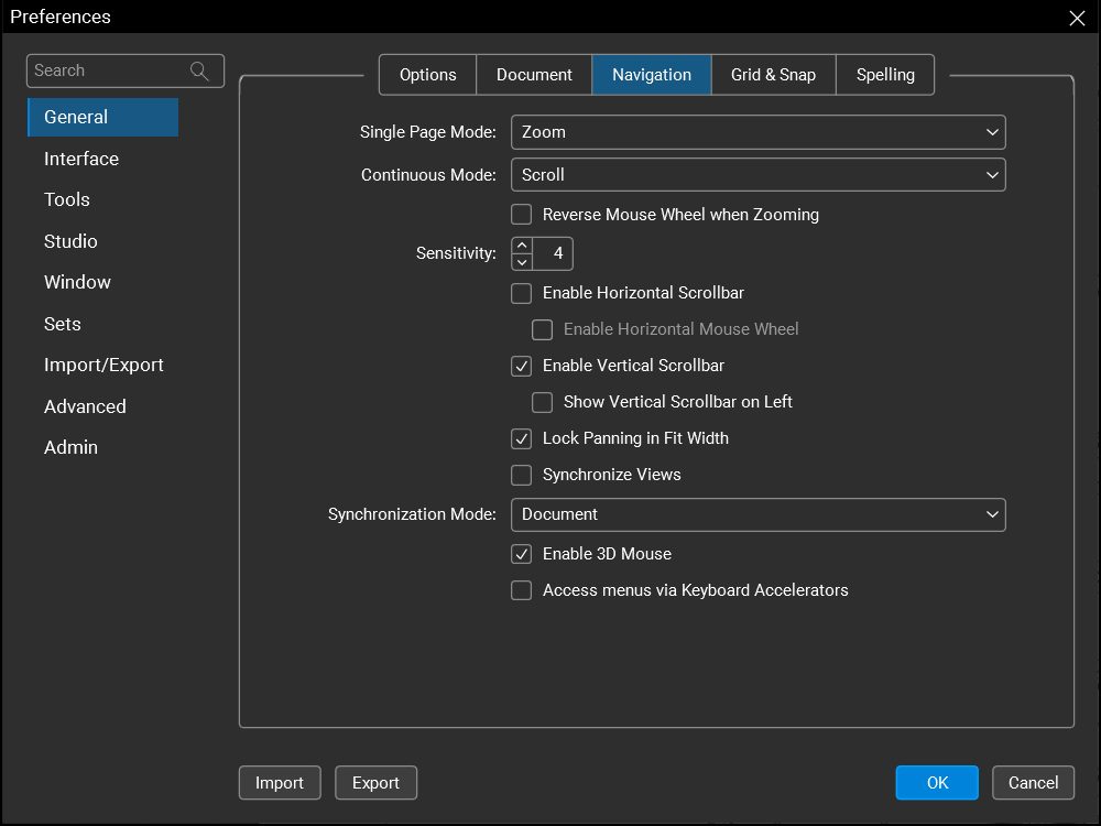 General Preferences | Bluebeam Technical Support