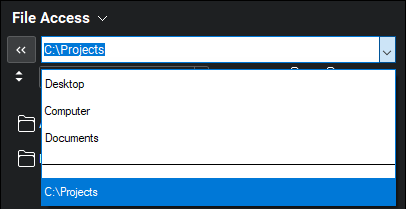File Access panel - Explorer mode | Bluebeam Technical Support