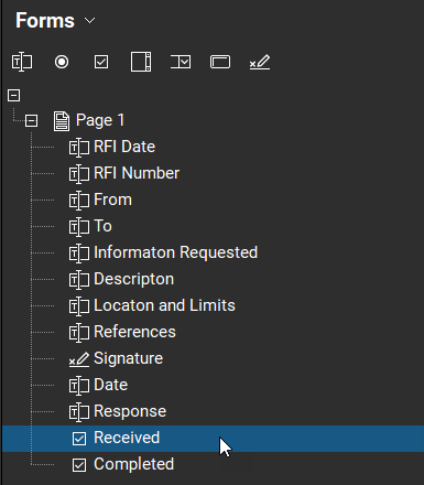 Lägg till kryssrutor i PDF-formulär | Bluebeams tekniska support